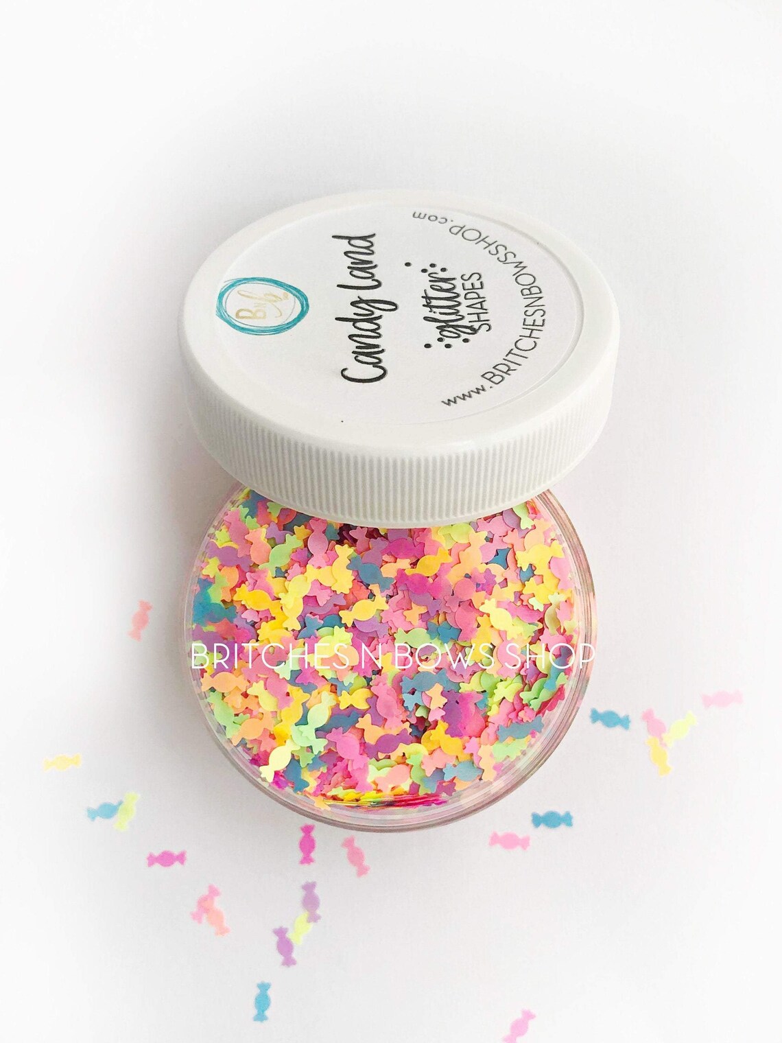 Candy Land Candies Exclusive Candy Glitter Shape Mix 1oz - Etsy