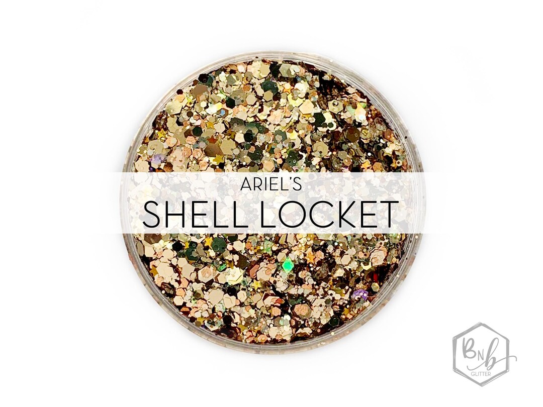 Ariel's Shell Locket || Exclusive Premium Polyester Glitter Mix, 1oz by ...