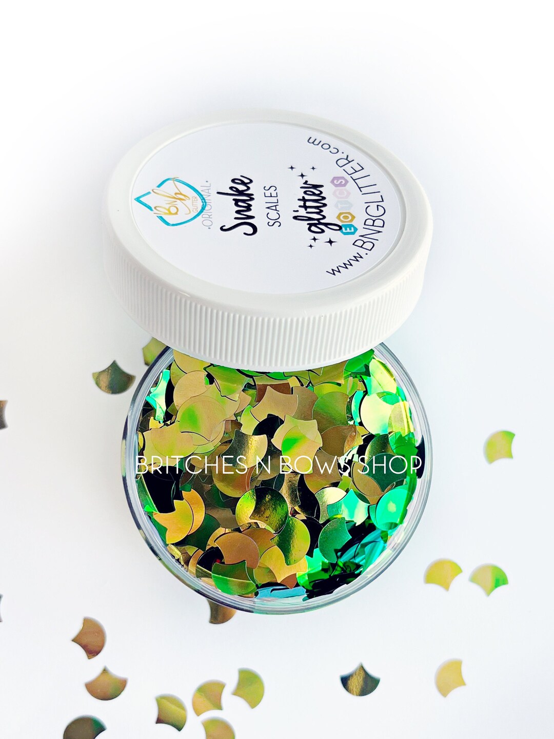 Snake Scales || Original Scale Glitter Shape, 1oz Jar • OPAQUE • || 8mm ...