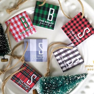 Personalized Gift Tags Custom Gift Tags Winter Gifts Tags Holiday Gift ...