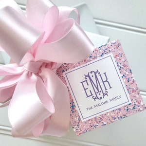 Monogram Gift Tags Couples Gift Tags Birthday Shower Wedding Gift Tags ...