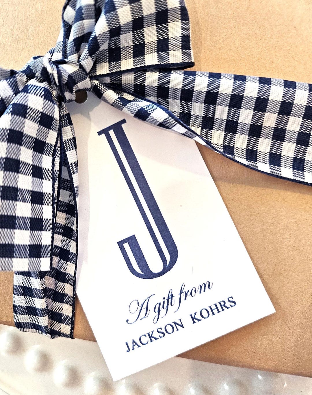 Masculine Monogram Gift Tags Hang Birthday Gift for Boy Birthday Gift ...