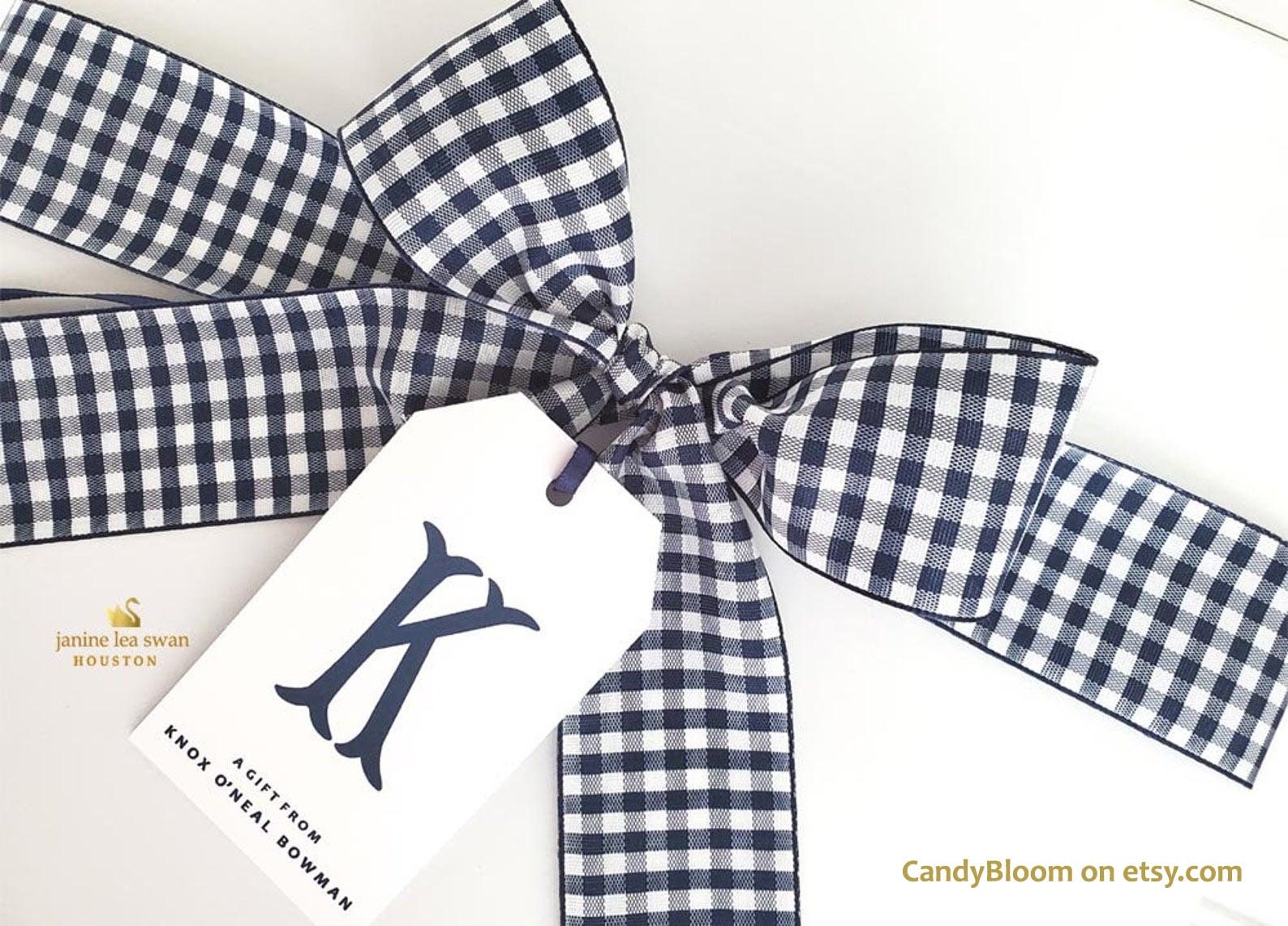 Monogram Gift Tags Grande Gift Tags Custom Gift Tags Monogram | Etsy