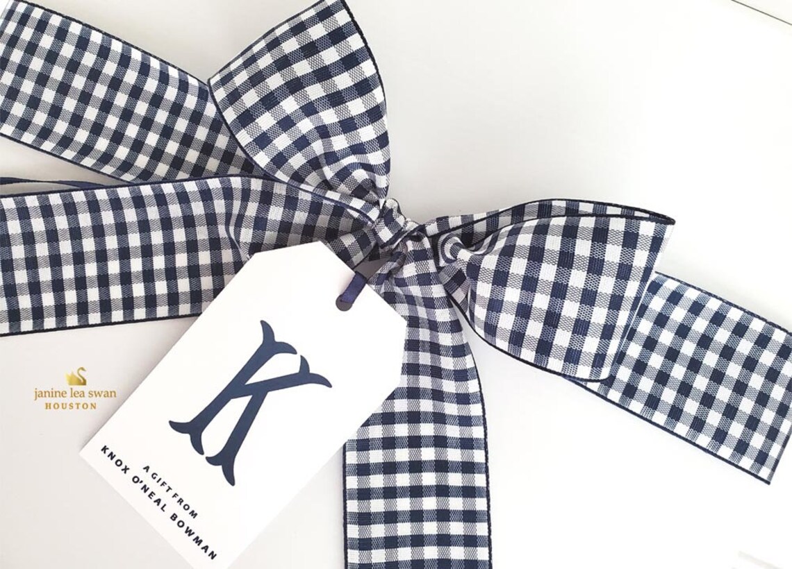 Girls Monogram Tags Gift Cards Custom Gift Tags Monogram - Etsy