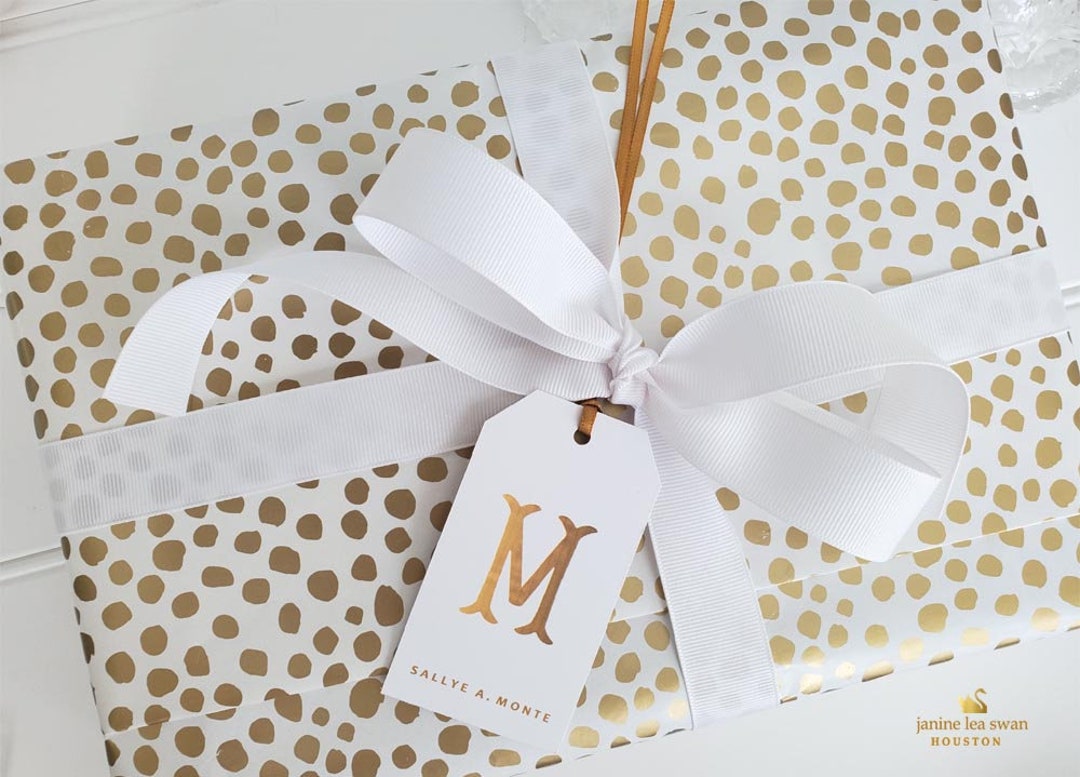 Monogram Gift Tags Monogram Hang Tags Gift for Her Personal or Gift ...