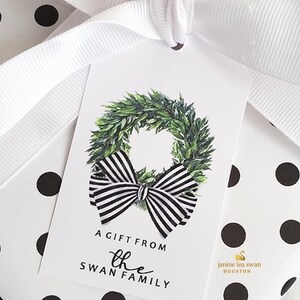 Wreath Note Cards Winter Cards Pack Notes Holiday Card Set Family Gift ...