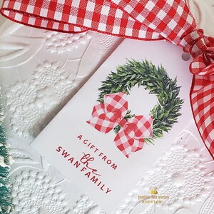 Wreath Note Cards Winter Cards Pack Notes Holiday Card Set Family Gift ...