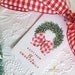 Wreath Note Cards Winter Cards Pack Notes Holiday Card Set Family Gift ...