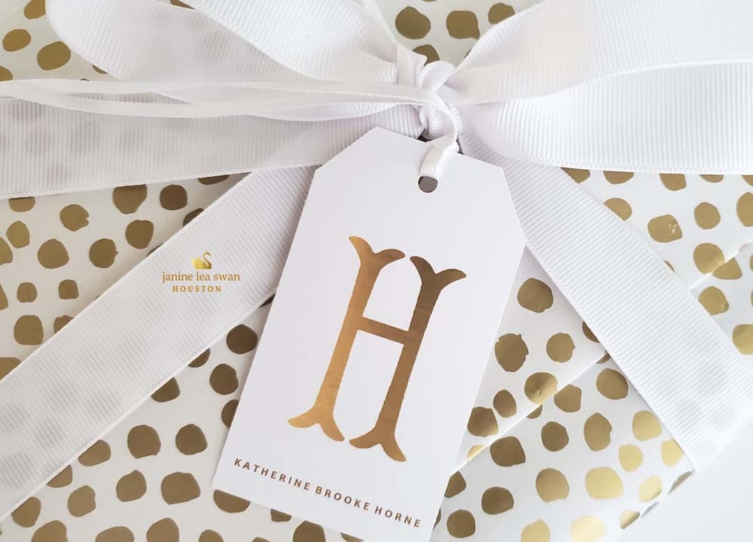 Wedding Gold Gift Tags Bridal Shower Gift Personalized Gift Tags Gift ...