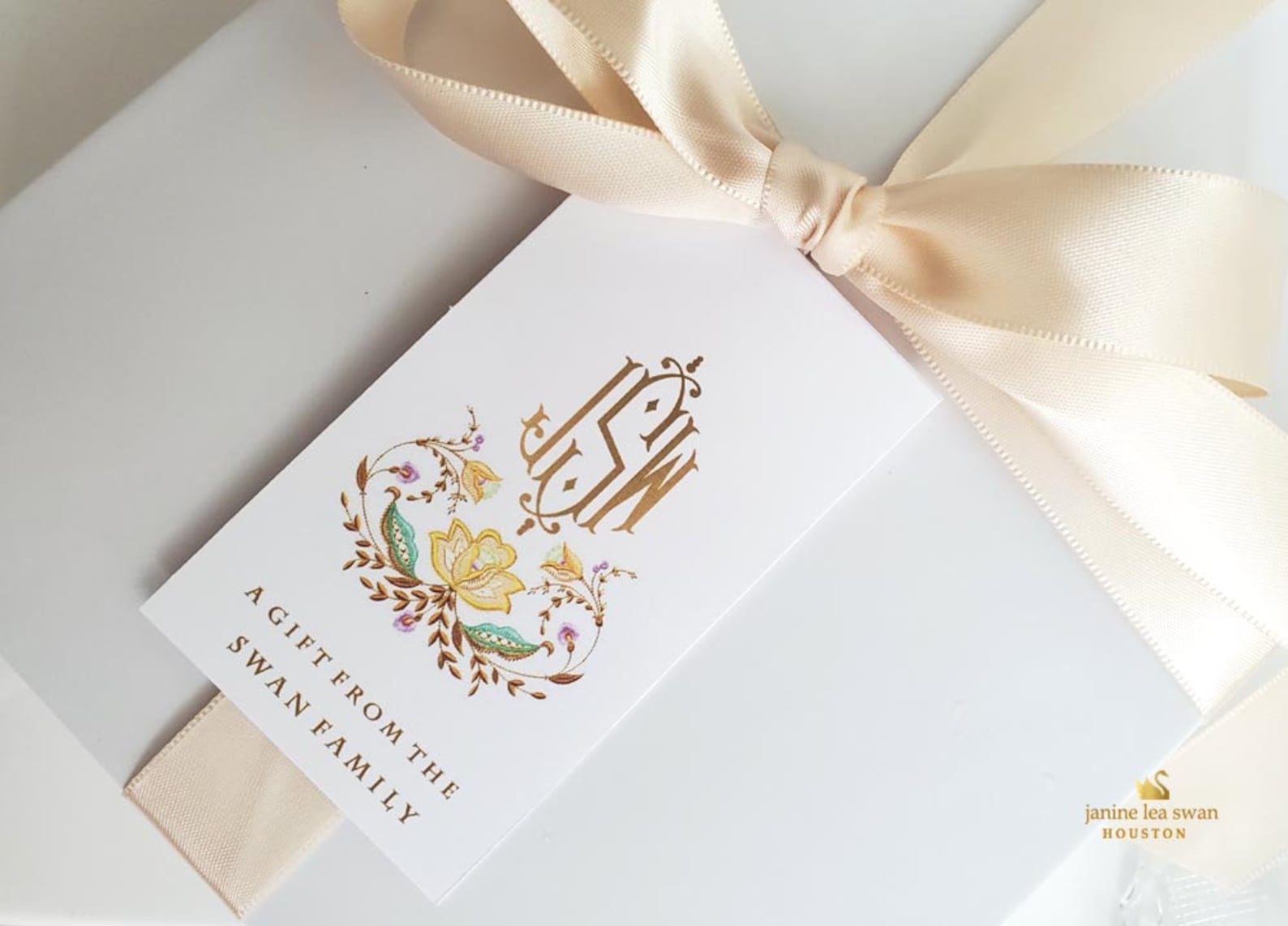 Boho Monogram Gift Cards Elegant Gift Tags Boheme Gift Boho - Etsy