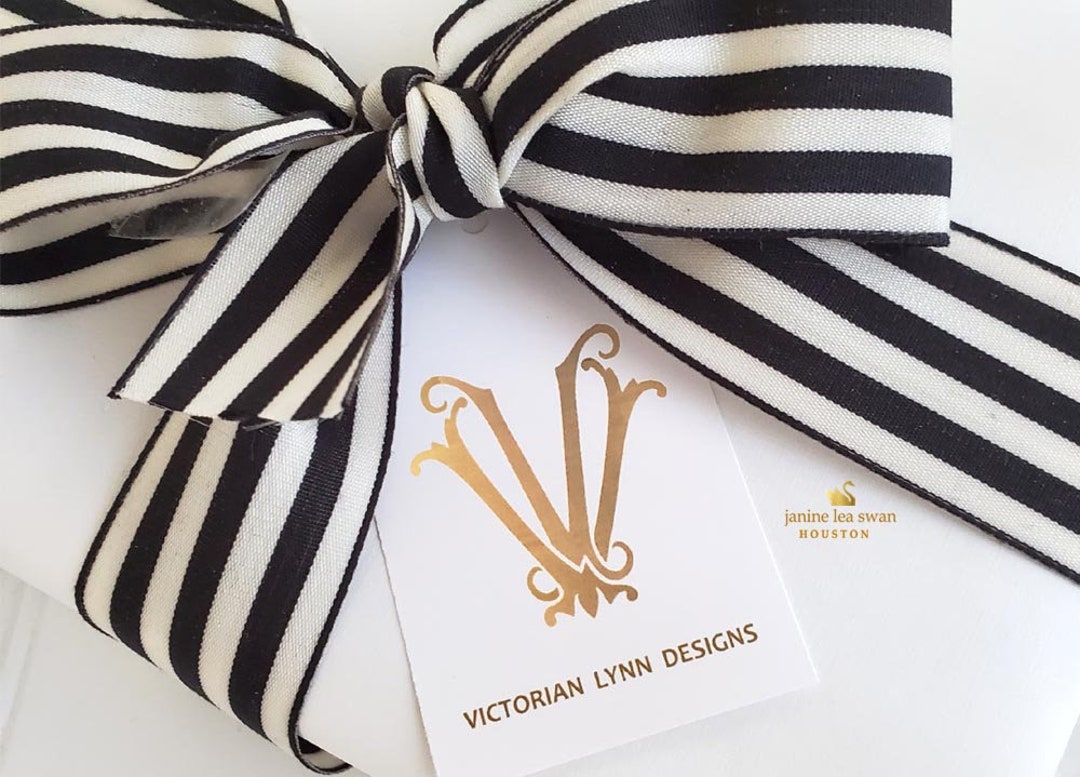 Victorian Initials Vintage Initials Gold Monogram Hang Tags Elegant ...