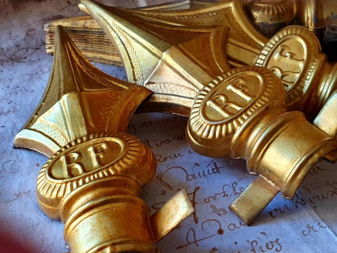 Single* Antique French RF Republique Francaise Traditional Gilt ...