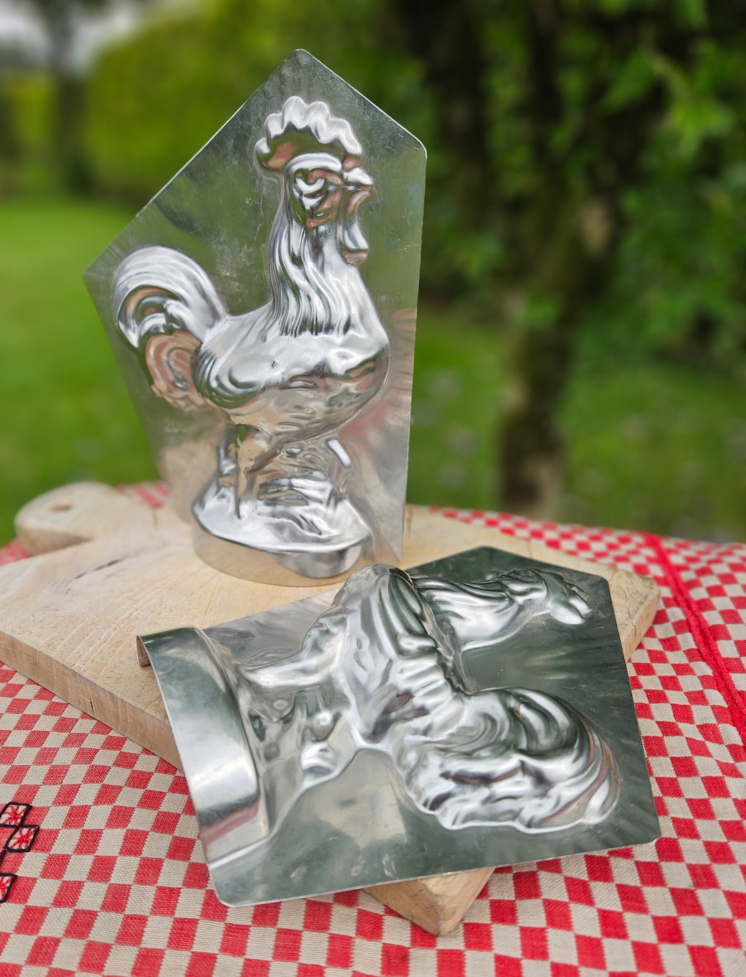 Charming Rustic Metal Vintage French Cockerel Coq Moule a Chocolat ...