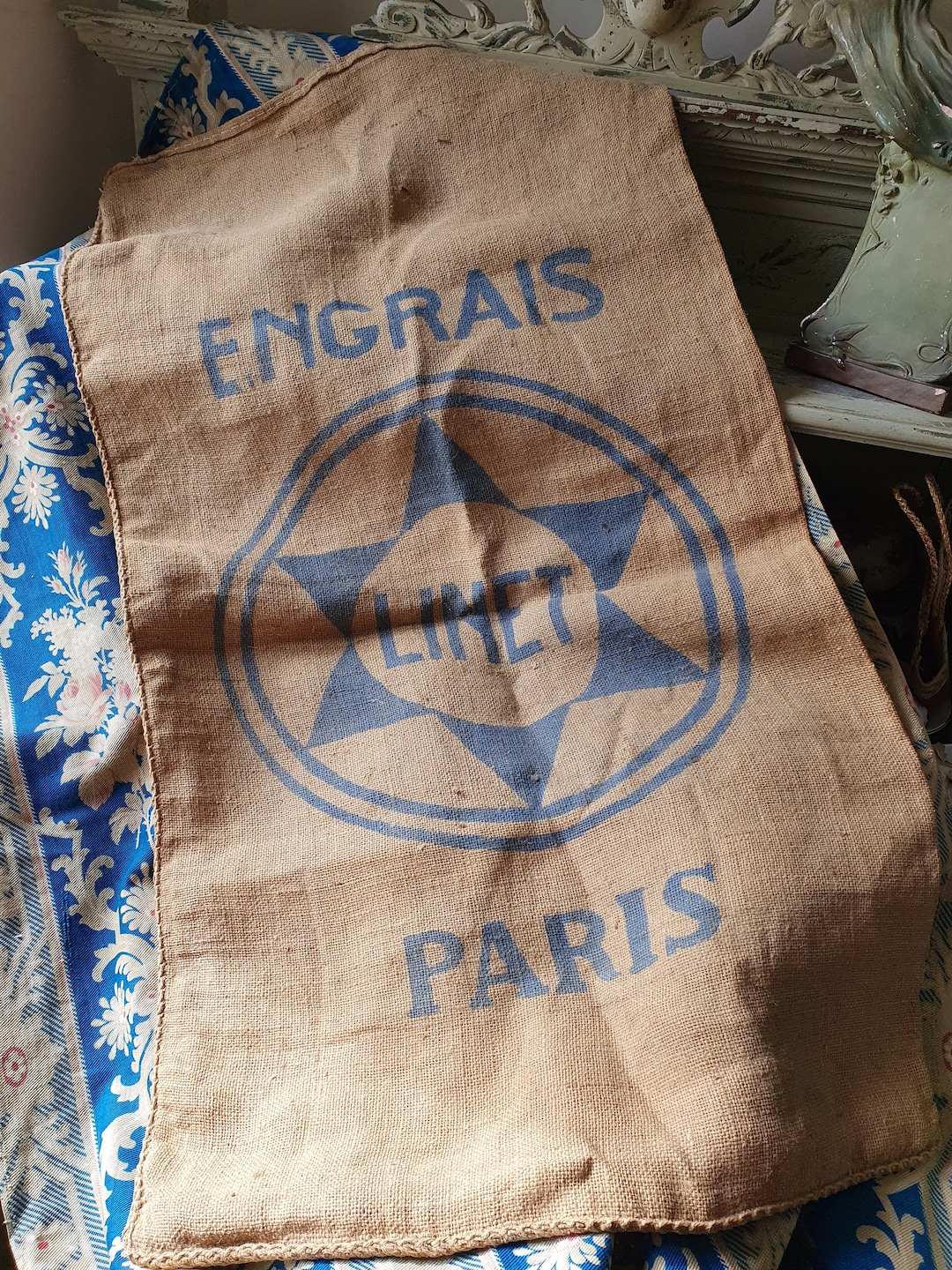 Fabulous Versatile Antique French Paris Advertising / Publicité Jute ...