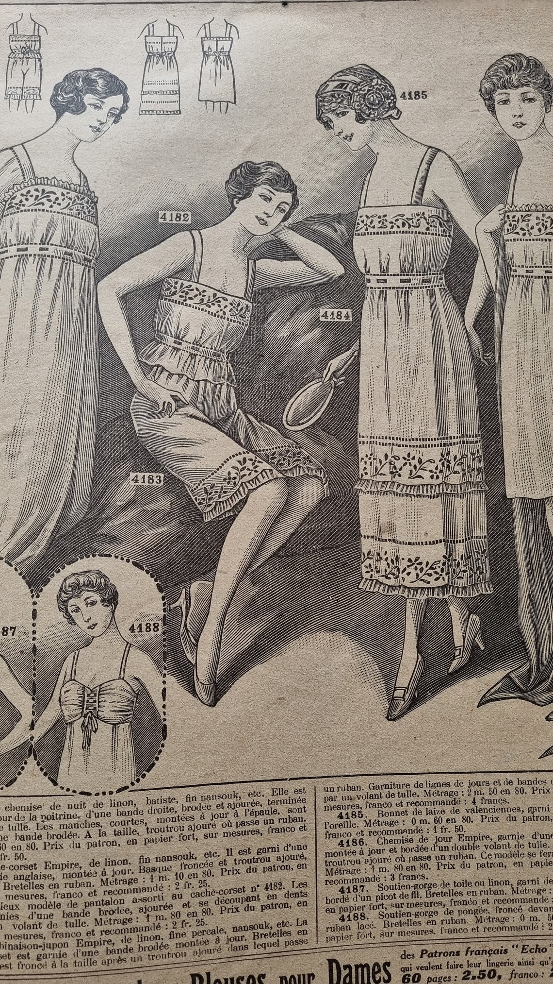 Rare Antique French La Mode Simple PARIS ECHO Catalogue Publication ...