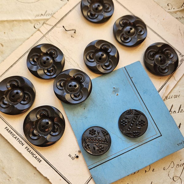 Embossed Buttons - Etsy