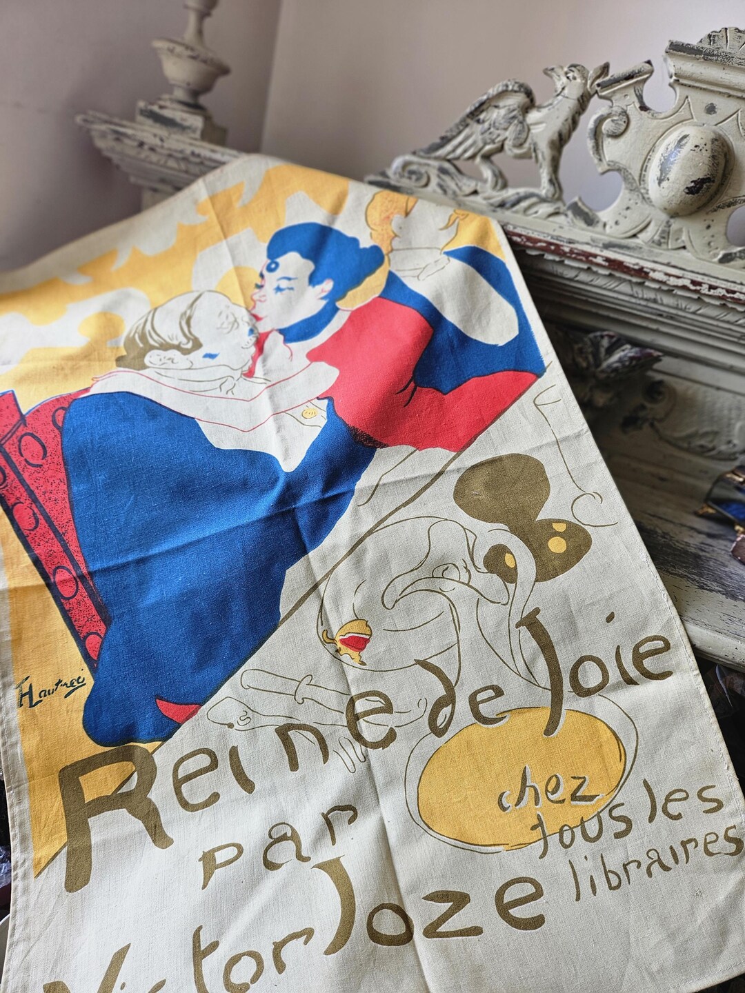 Fabulously French Vintage-style Toulouse Lautrec Single Vibrant Printed ...