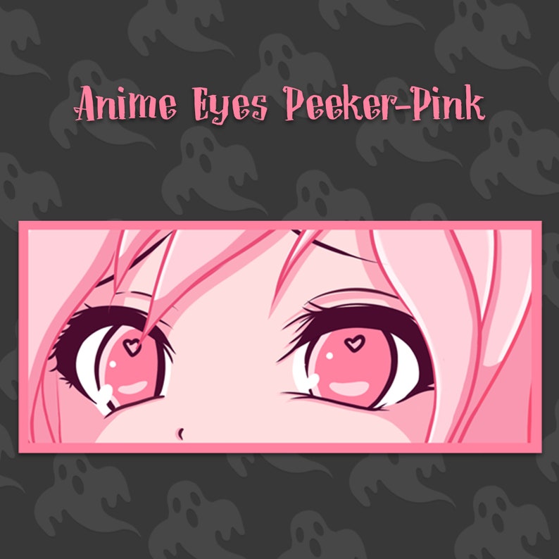 Anime Heart Eyes Peeker Sticker | Etsy Anime Heart Eyes Peeker Sticker | Etsy