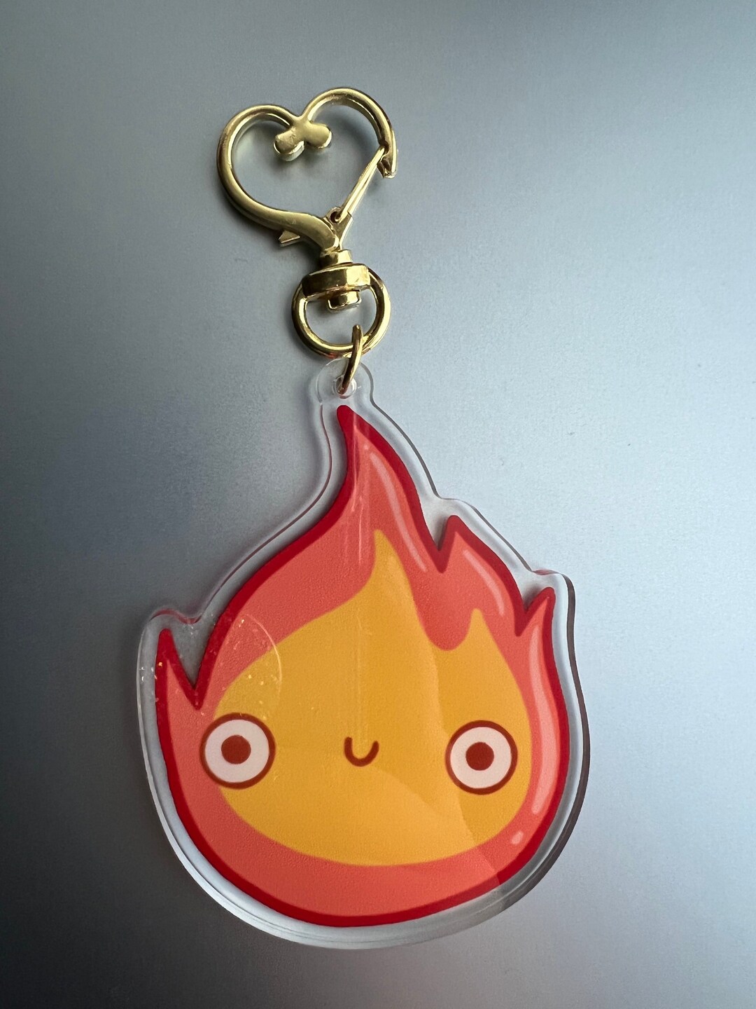 Cute Fire Keychains Themed Howls Moving Castle Calcifer - Etsy