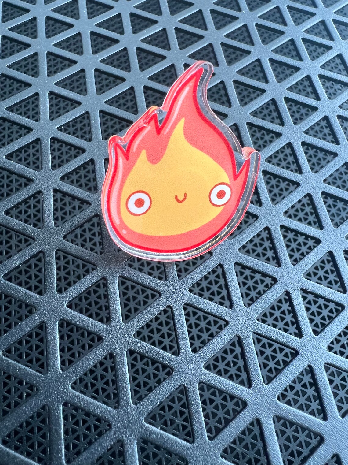 Acrylic Pins Calcifer Calcifer Pin Fire Pin Cute Kawaii | Etsy