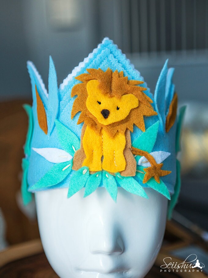 Lion Birthday Crown, Lion Birthday Hat, Birthday Crown Lion, Safari ...