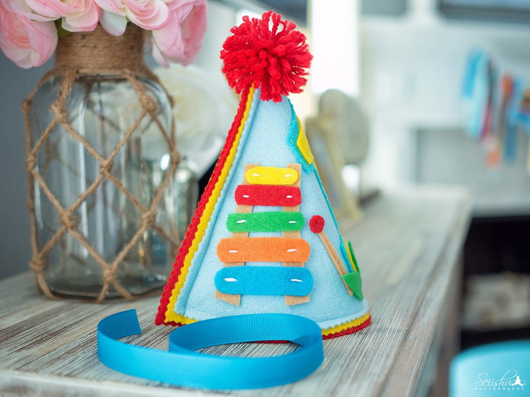 Musical Instruments Birthday Hat Musical Party Hat Musical - Etsy
