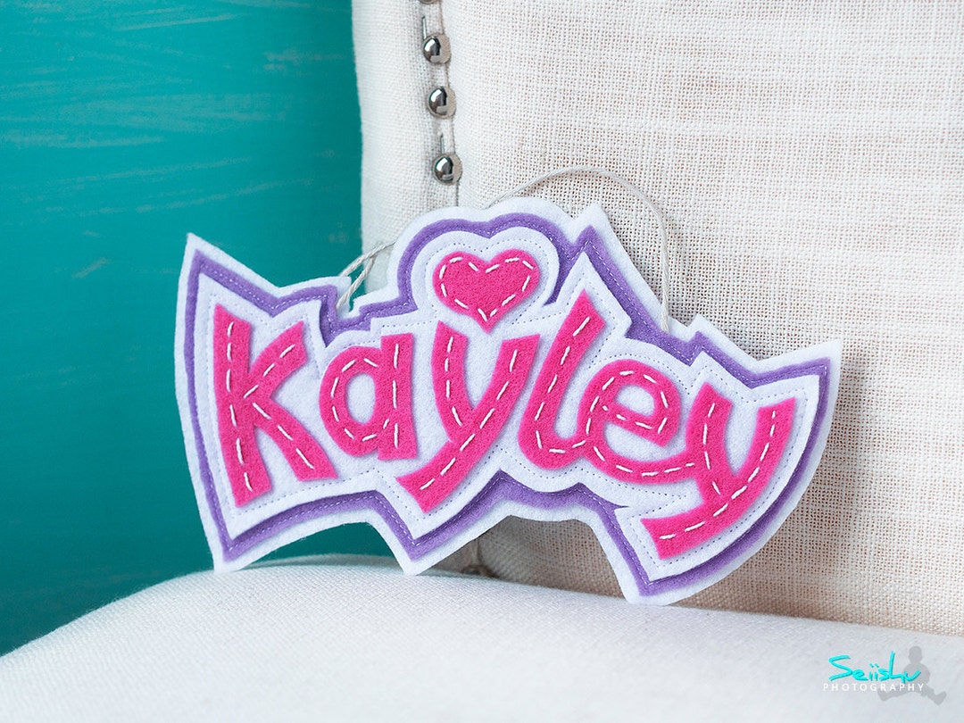 Door Name Sign, Custom Name Sign, Kid's Room Door Name Sign, Name Tag ...