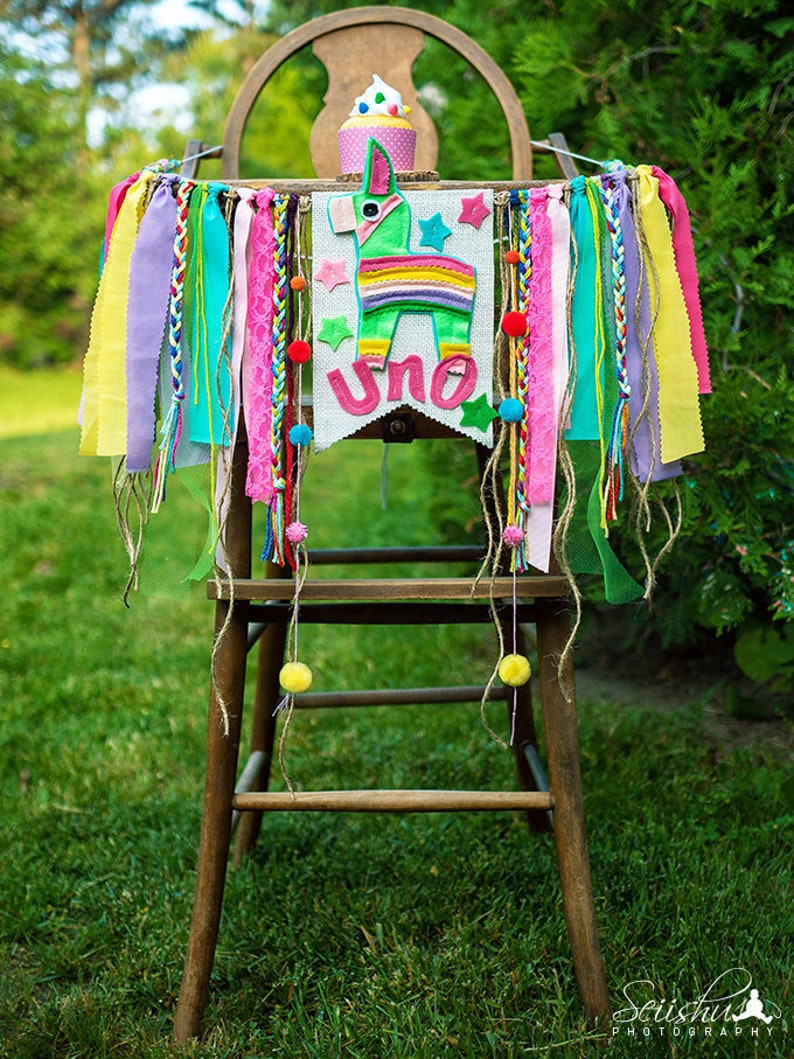Uno Fiesta Highchair Banner Birthday Fiesta Banner Fiesta - Etsy