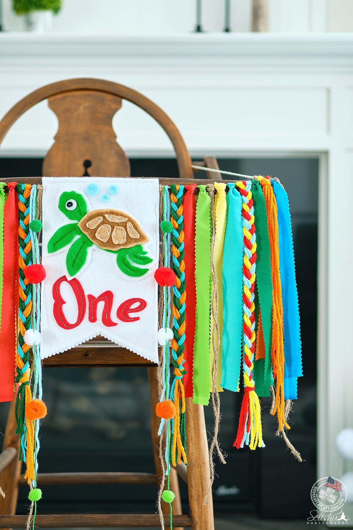 Turtle Birthday Banner, Turtle High Chair Banner, Turtle Birthday ...
