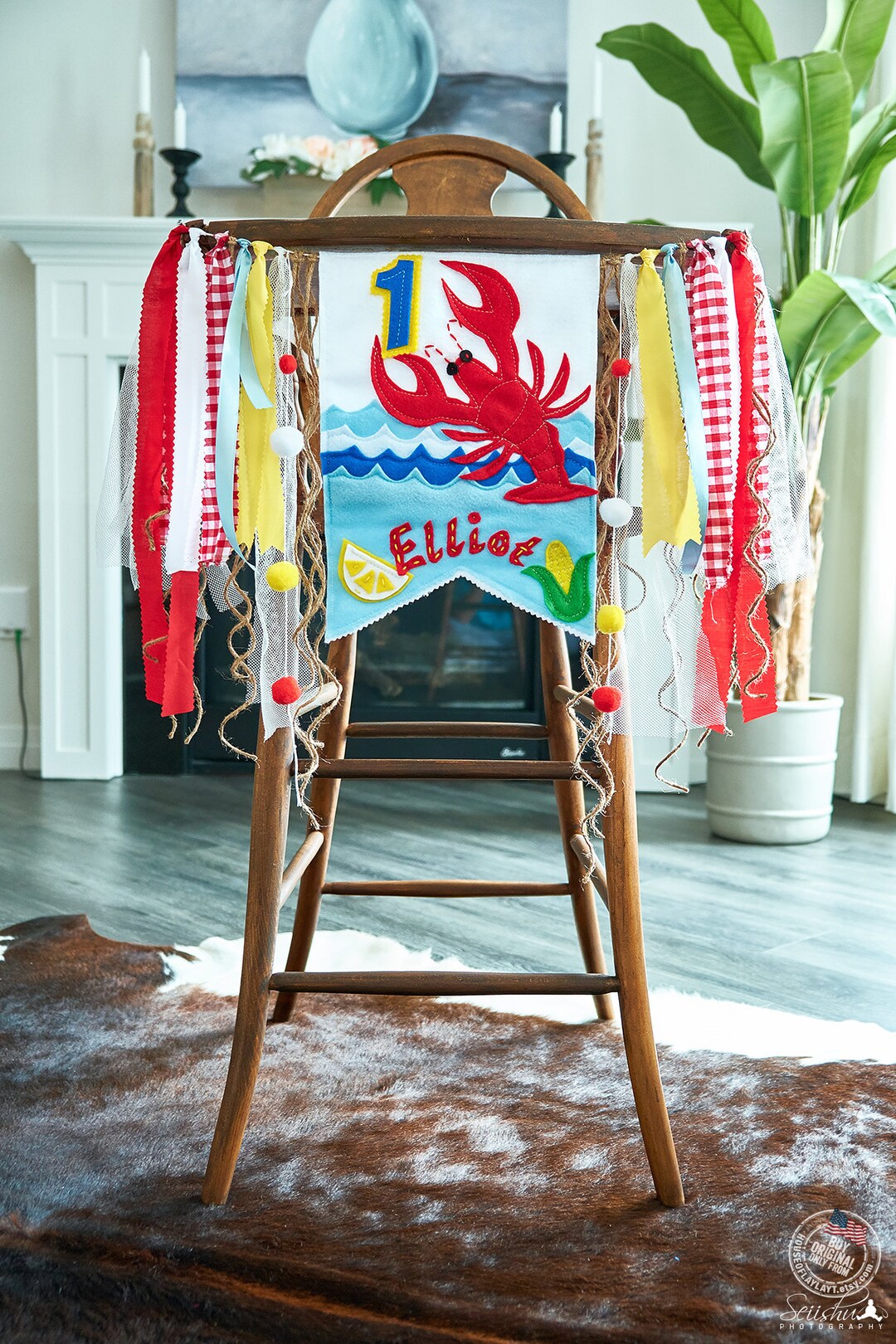 Crawfish Party Banner, Crawfish Birthday Banner Crawfish Highchair High ...