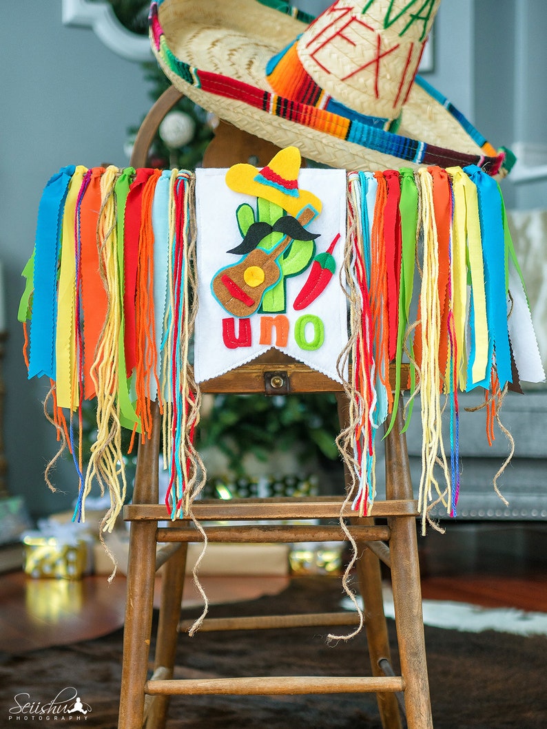 UNO Fiesta Birthday Banner 1st Birthday Fiesta Fiesta Party | Etsy