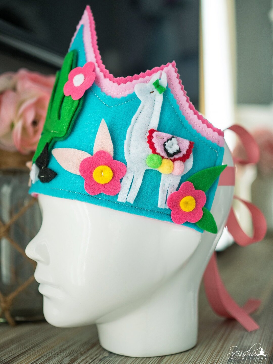 Llama Birthday Crown, Llama Crown, Llama 1st Birthday, 1st Birthday ...