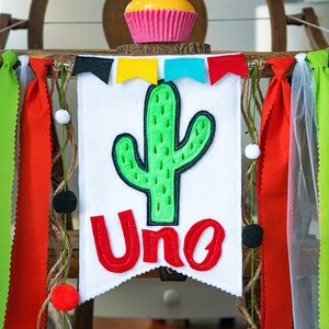CACTUS BIRTHDAY Banner, Cactus High Chair, Fiesta Birthday Banner ...