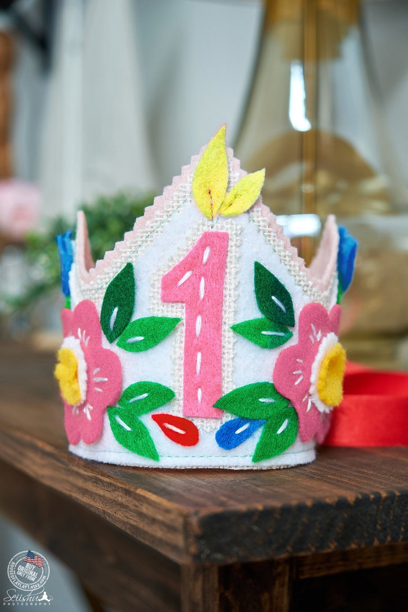 Birthday Crown, First Fiesta Girl Birthday Crown, Personalized Birthday ...