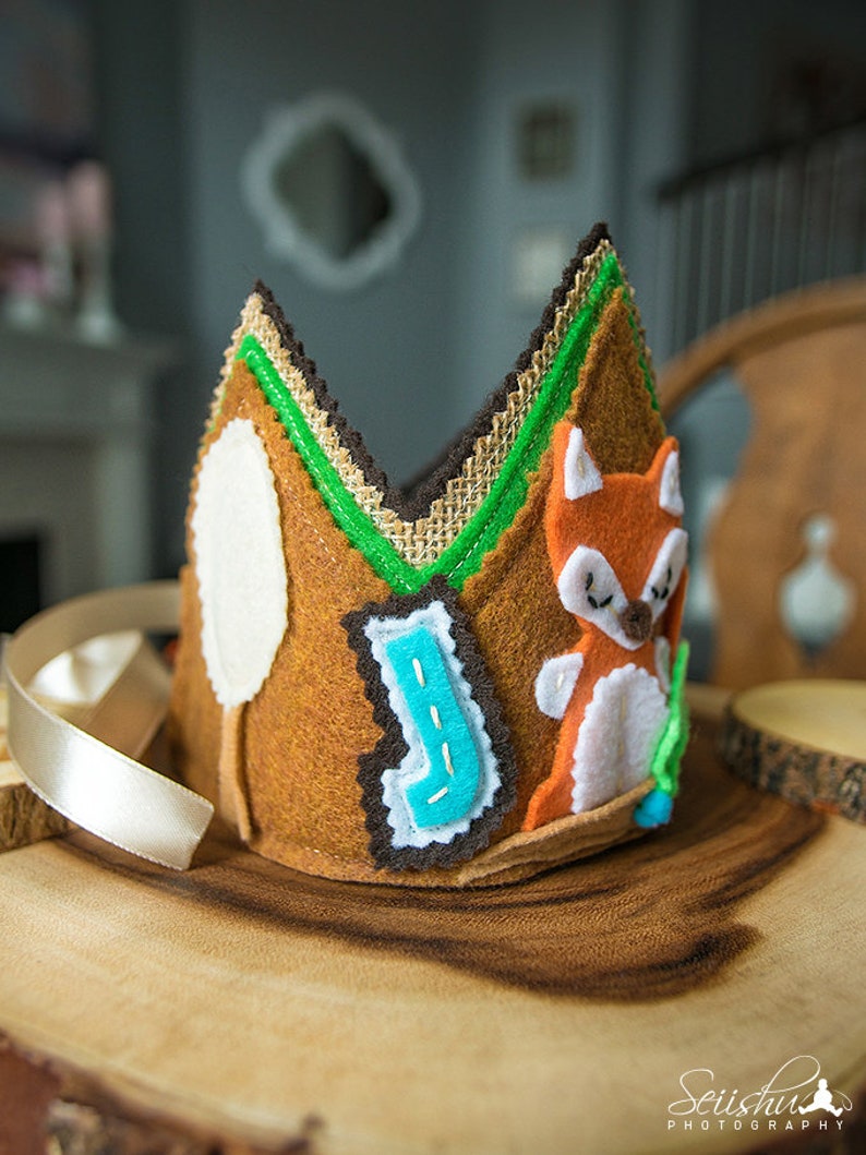 Fox Birthday Crown Fox Birthday Hat Birthday Crown Fox Fox - Etsy