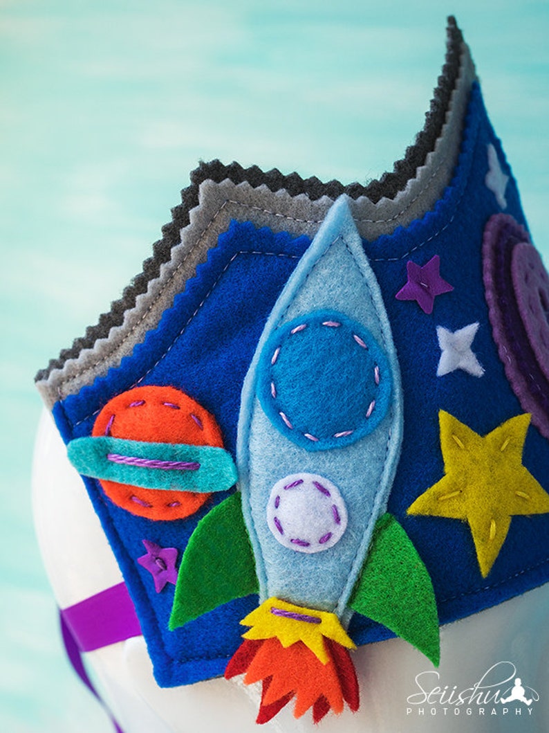 Space Birthday Crown Custom Birthday Crown Boy Space Crown - Etsy