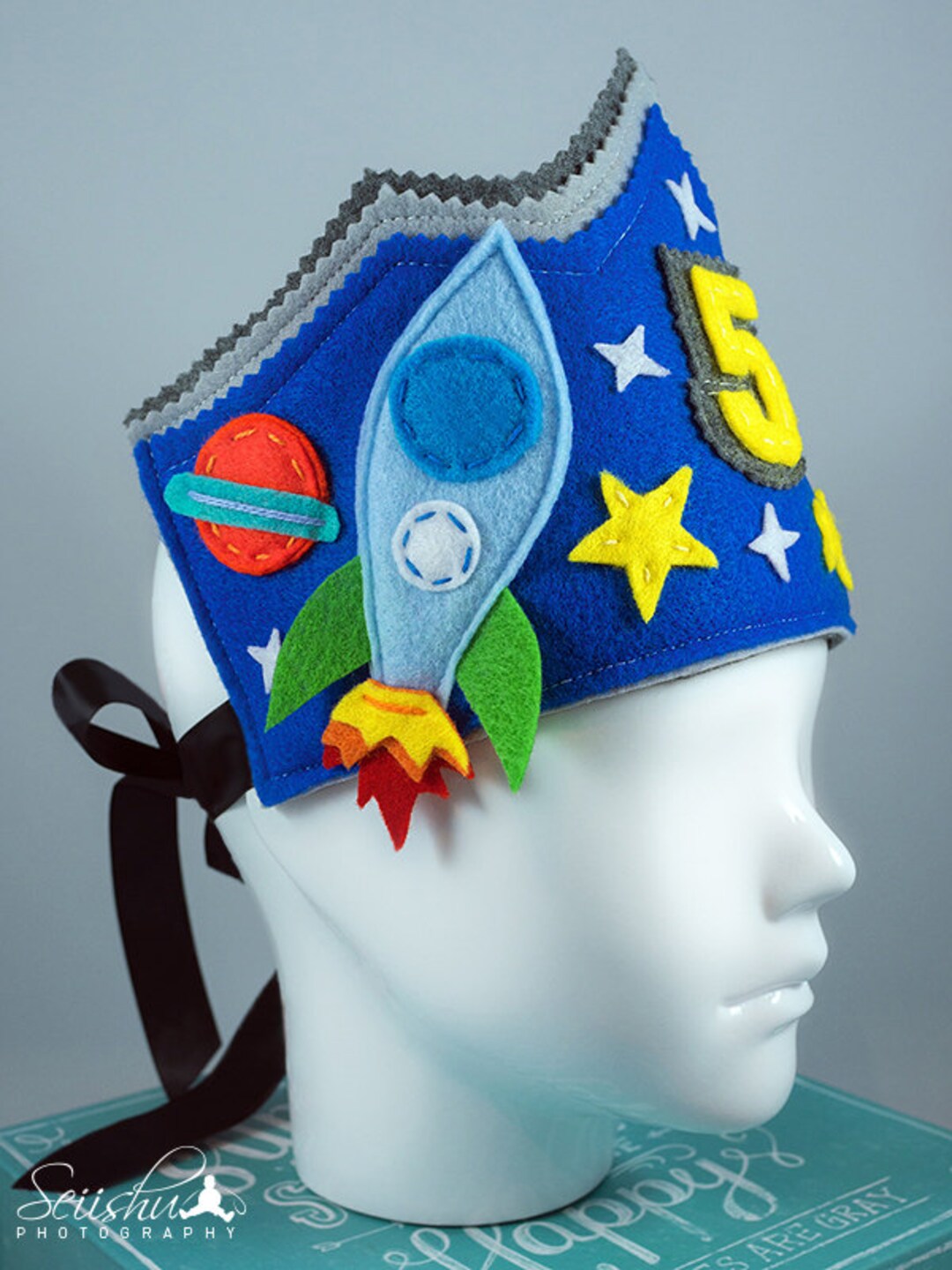 Space Birthday Crown Custom Birthday Crown Boy Space Crown - Etsy