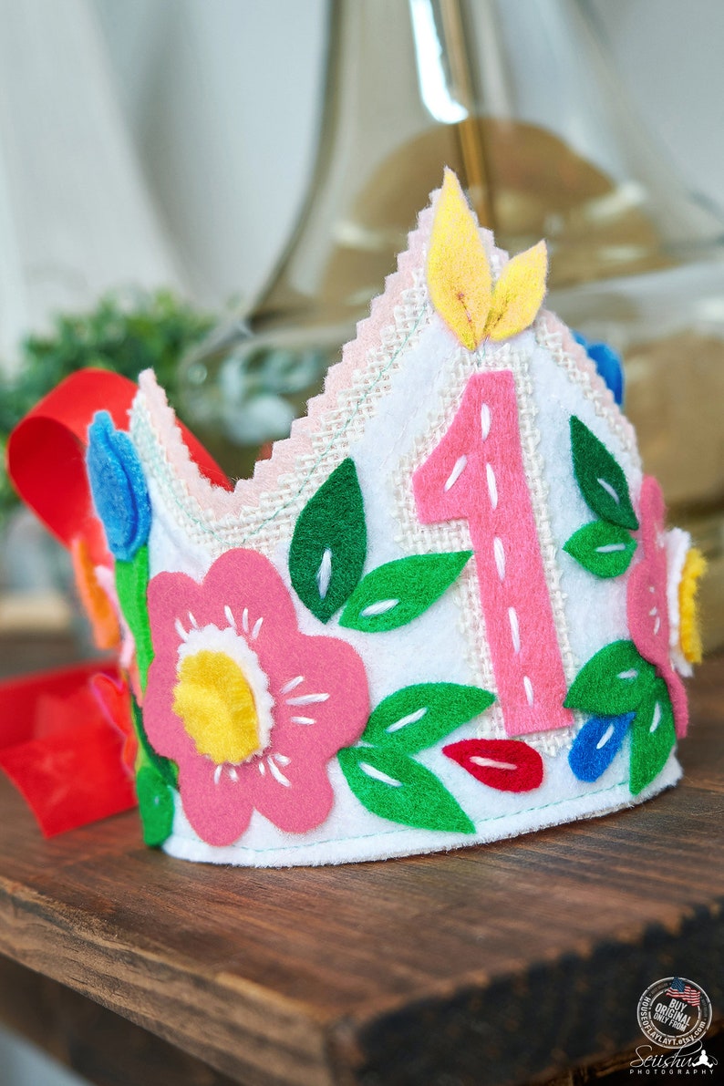 Birthday Crown, First Fiesta Girl Birthday Crown, Personalized Birthday ...