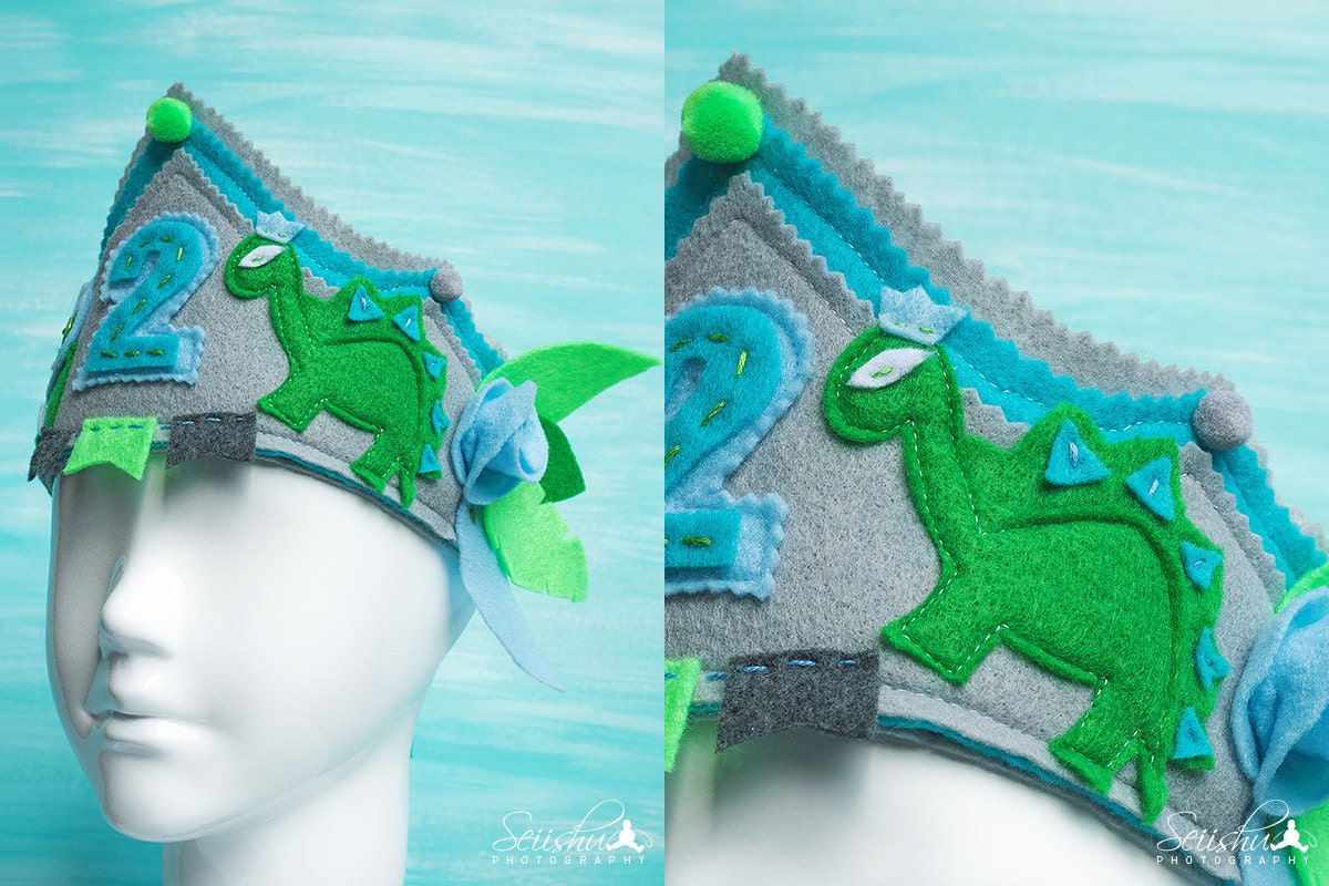 Dinosaur Birthday Crown, Dinosaur Birthday Decor, Dinosaur Party Hat ...