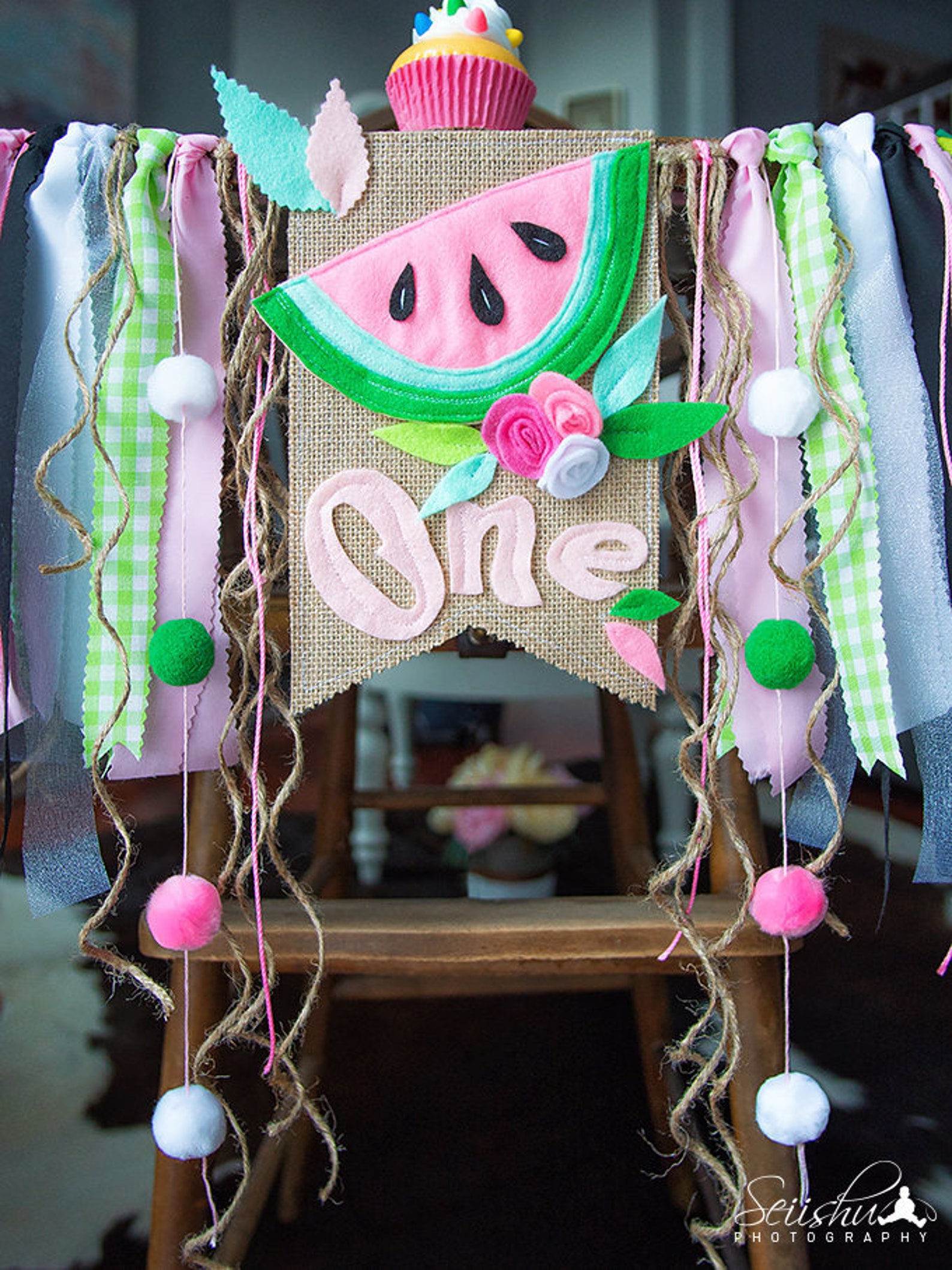 First Birthday Watermelon First Birthday Fruit Banner - Etsy