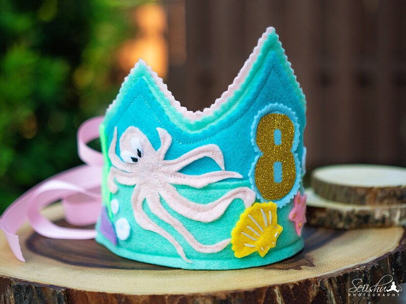Sea Birthday Crown Custom Birthday Crown Octopus Crown | Etsy