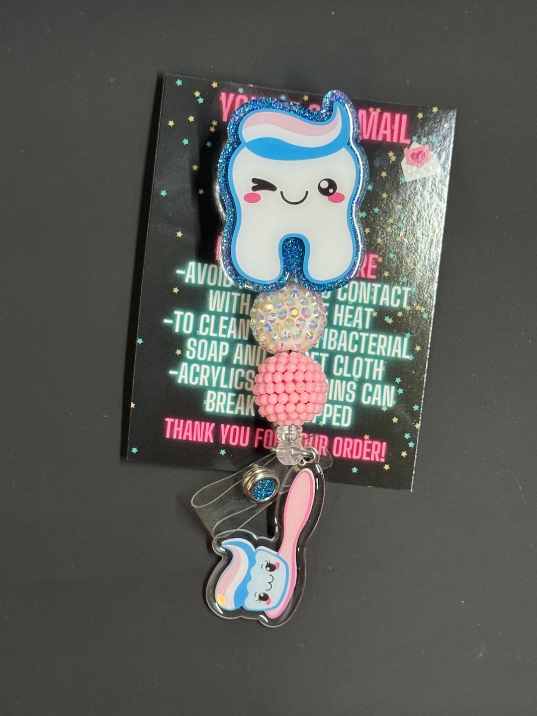 Tooth With Toothbrush Badge Reel, Police Badge Reel, Dental Badge Reel ...