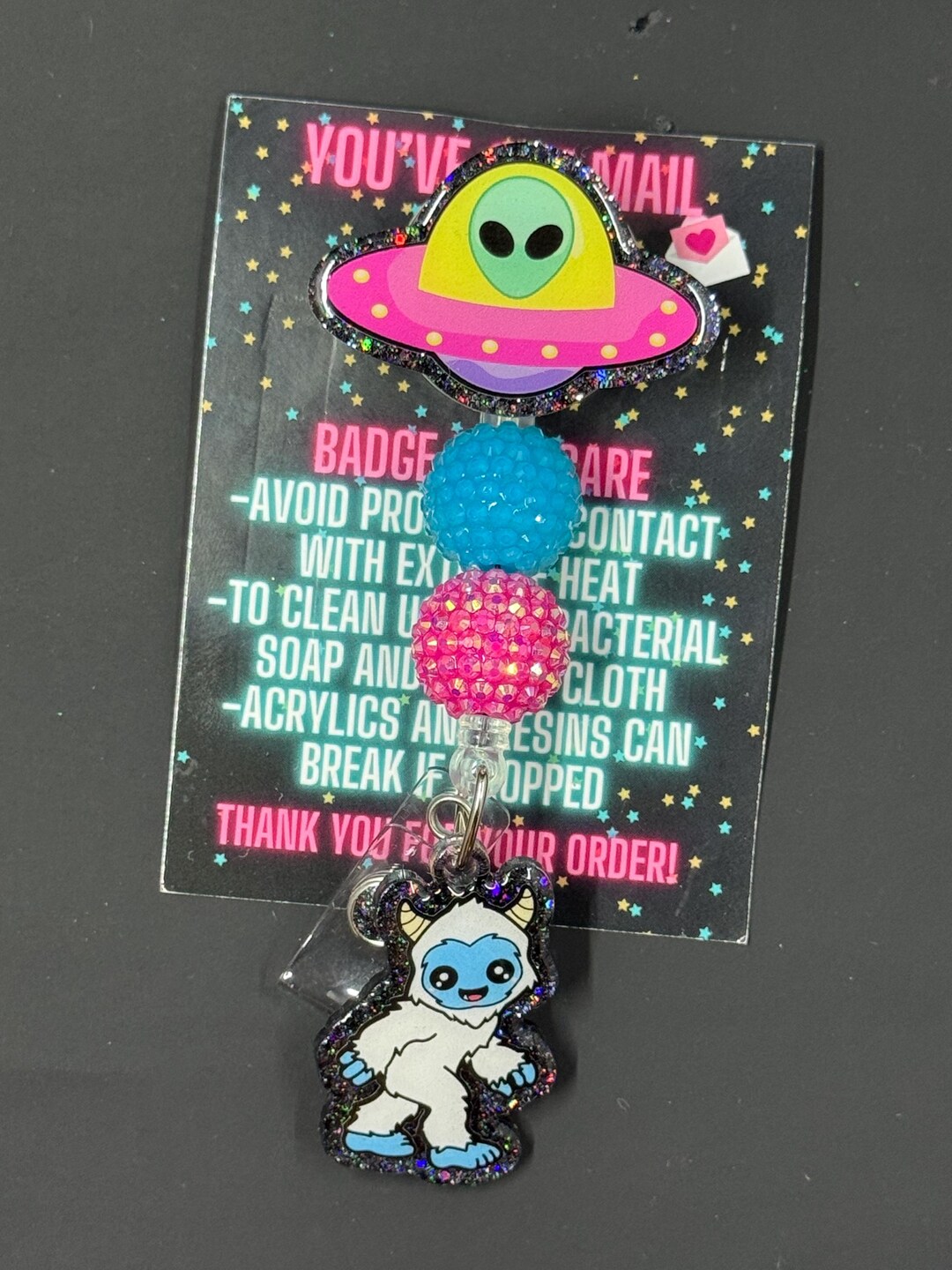 UFO Badge Reel, Alien Badge Reel, Spaceship Badge Reel, Nurse Badge ...