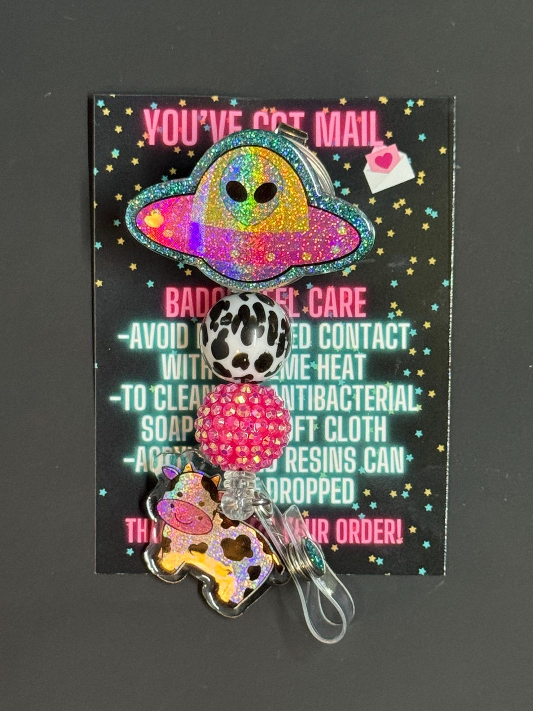 UFO Badge Reel, Alien Badge Reel, Spaceship Badge Reel, Nurse Badge ...