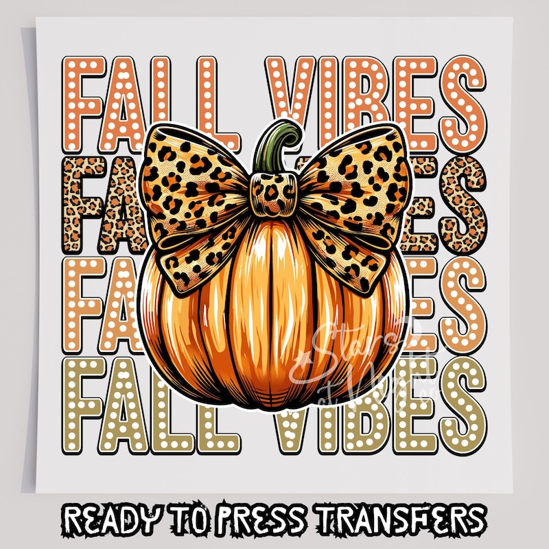 Fall Bow Dtf Transfer - Etsy