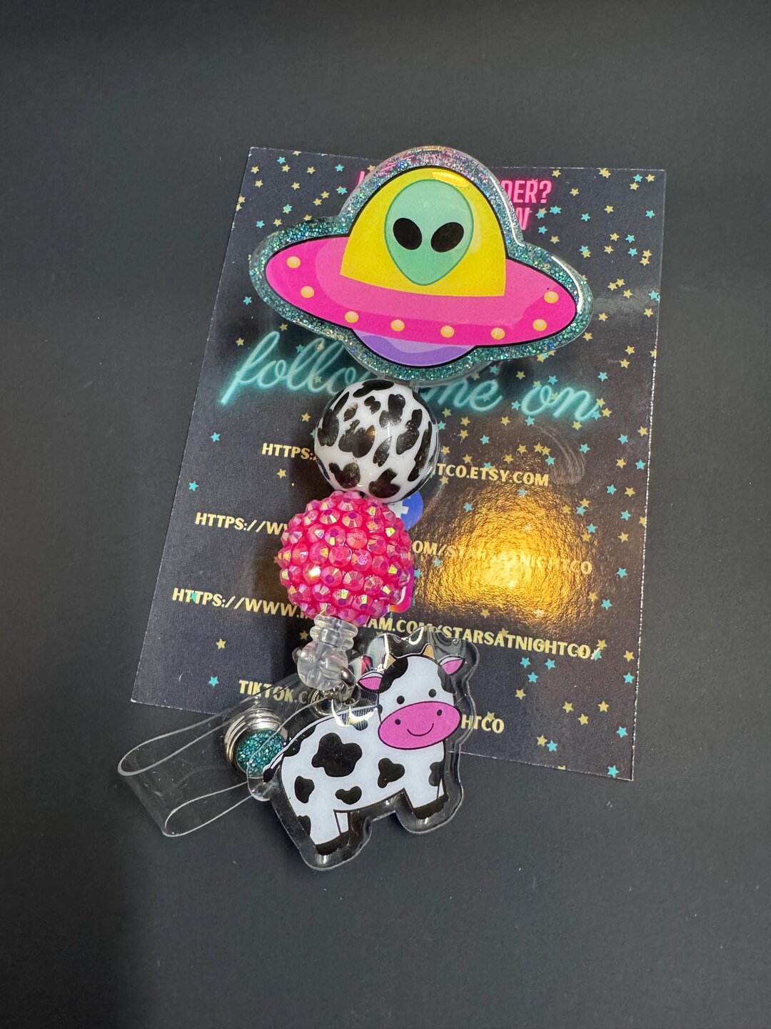 UFO Badge Reel, Alien Badge Reel, Spaceship Badge Reel, Nurse Badge ...