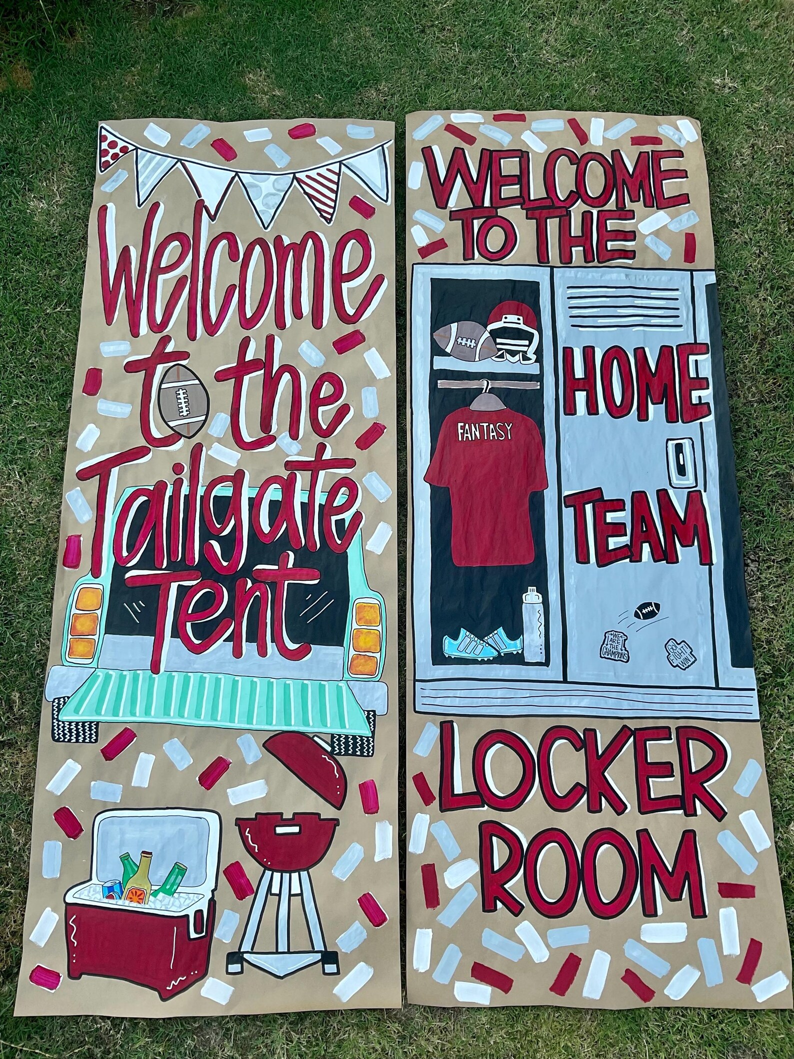 Hand Painted Party Banner: Custom Celebration Decor - Etsy