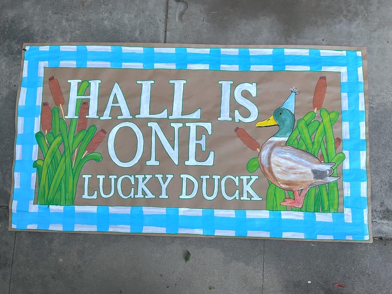 Personalized Hand Painted Party Banner: Custom Celebration Decor - Etsy