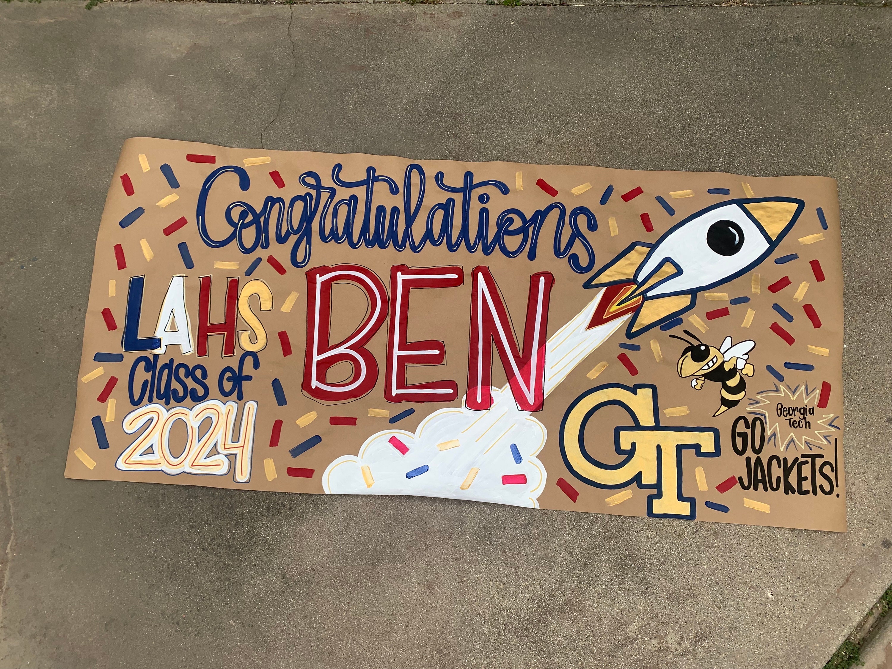 Butcher Sign Kraft Paper Banner Custom Hand Painted Party Banner ...