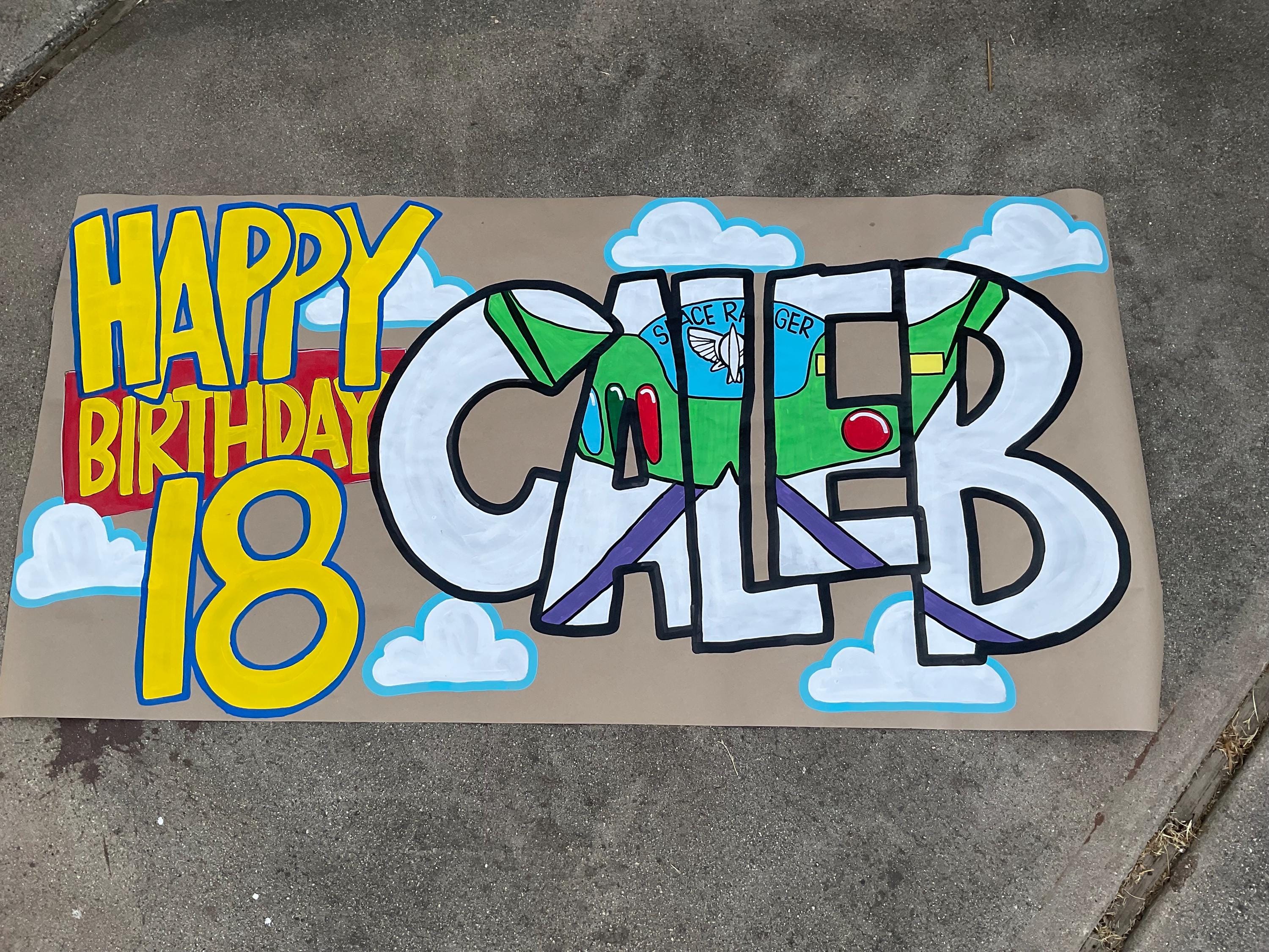 Personalized Hand Painted Party Banner: Custom Celebration Decor - Etsy